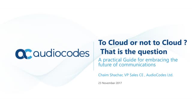 3CX Sales Presentation English | PPTX