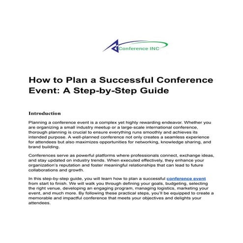 Boost Audience Engagement During Your Conference Event | PDF