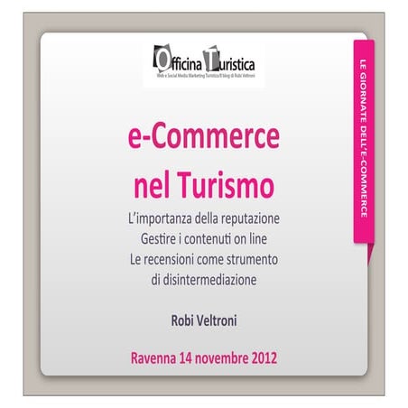 e-Commerce nel turismo | PDF