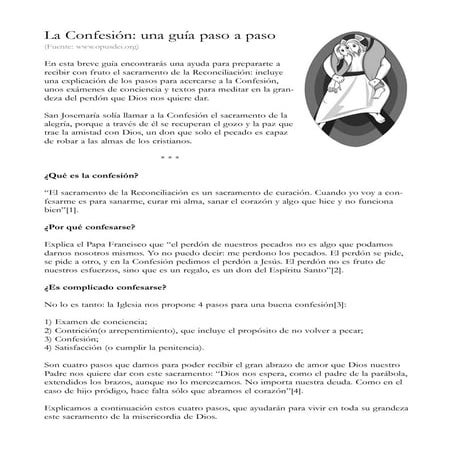 La Confesión: una guía paso a paso | PDF