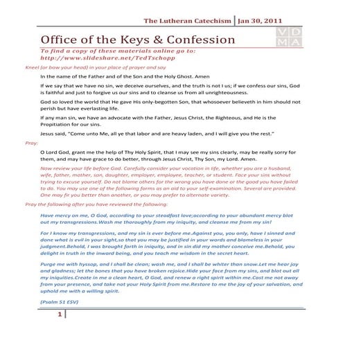 Confession handout | DOCX