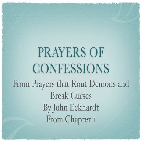 Confession prayers | KEY