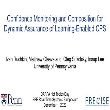 Confidence Monitoring And Composition For Dynamic Assurance Of Learning Enabled Cyber Physical
