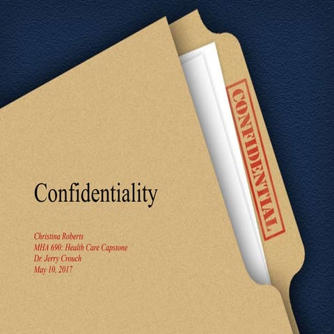 Confidentiality | PPTX
