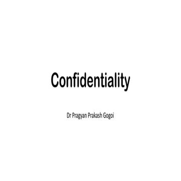 confidentiality in the workplace | PPTX