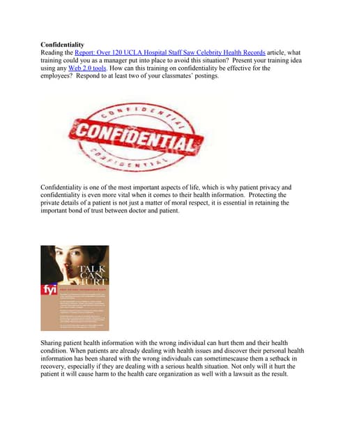 Confidentiality ppt | PPT