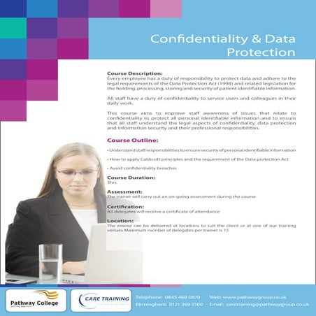 Confidentiality & Data Protection Training Courses/Data Protection Act ...