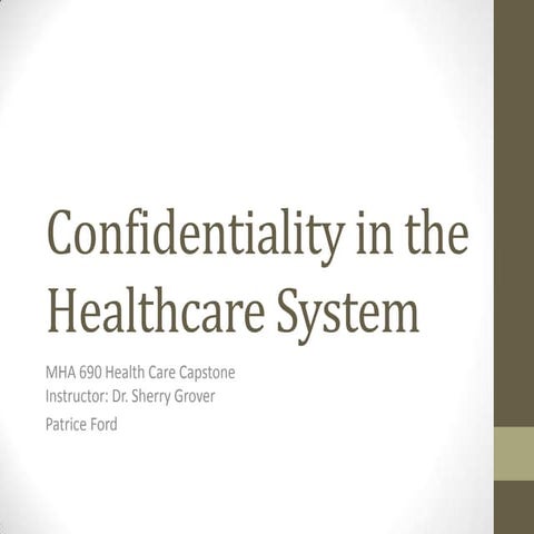 HIPAA and Confidentiality | PPTX