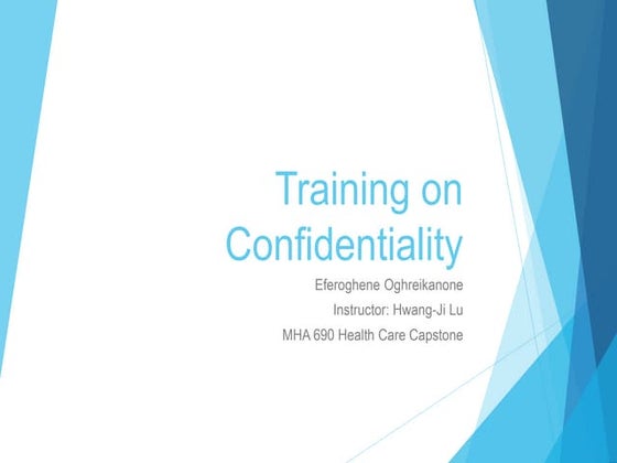 Confidentiality in Healthcare | PPT