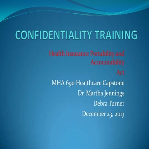 Hipaa training | PPTX