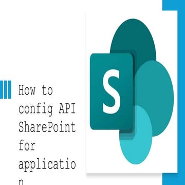 Config App Registration for Sharepoint API.pptx | Internet | Computing