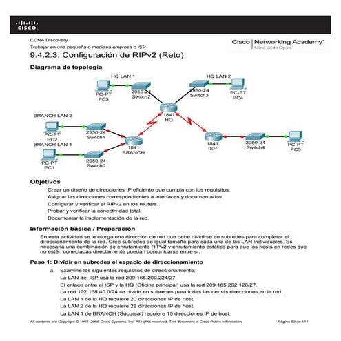 Configuración de ri pv2 (reto) | PDF | Computer Networking | Computing