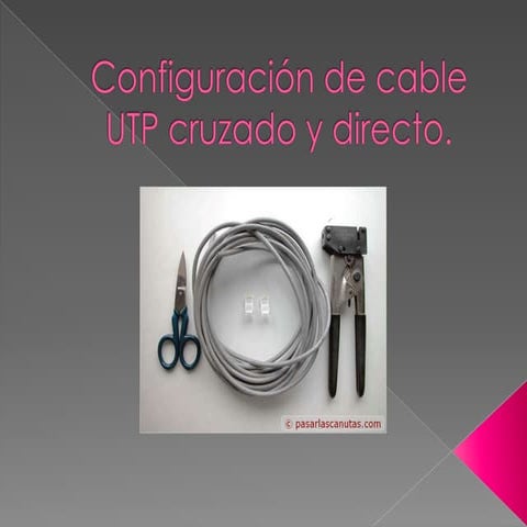Configuración de cable utp cruzado y directo | PPTX
