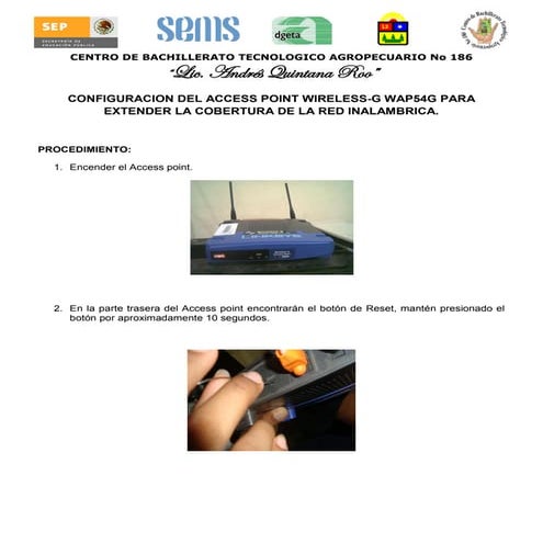Configuracion del access point wireless | PDF | Computing | Technology ...
