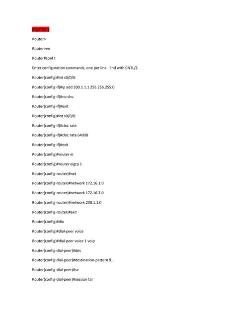 Configuracion rip en packet tracer | PDF