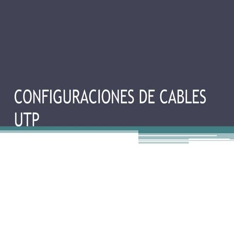 Armado de un cable utp | PDF