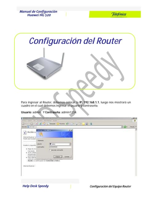 Configuracion de un router | PPT