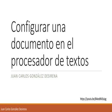 Configurar una hoja en el procesador de textos | PPTX | Computing | Technology & Computing