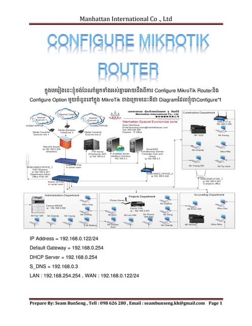Basic Command To Configure Mikrotik Pdf