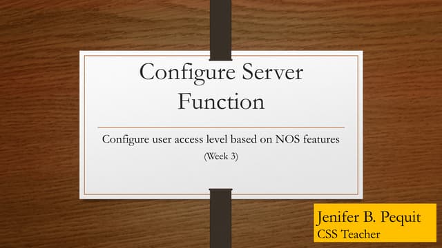 COC 3 - Setup Computer Systems | PDF