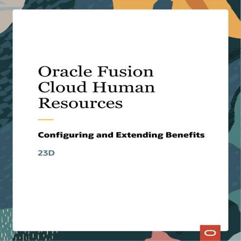 Oracle Fusion Configuring And Extending Benefits Pdf