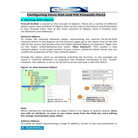 Configuring cisco asa and pix firewalls part4 | DOCX