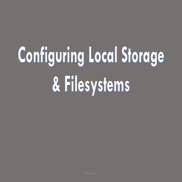 Configuring+Disks+and+Filsystems-pdf.pdf | Operating Systems | Computer Software and Applications