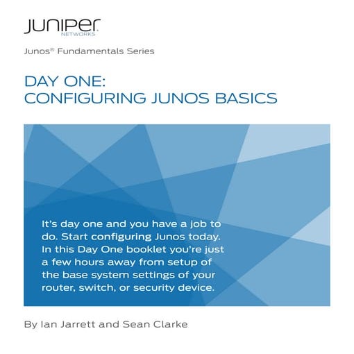 Configuring junos basics | PDF
