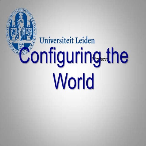 Configuring the world | PPT