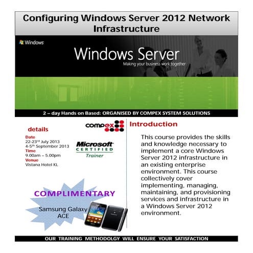 Configuring windows server 2012 network infrastructure | PDF | Operating Systems | Computer ...