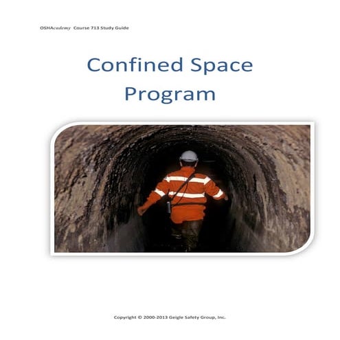 Confined space Program | PDF