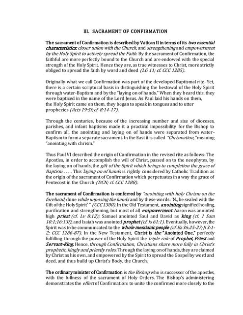 Sacrament of-confirmation | PDF