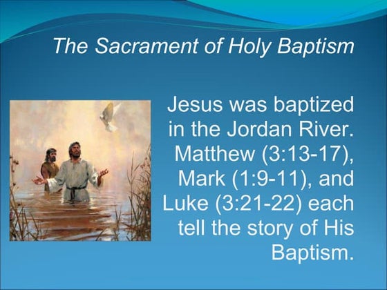 What is Baptism and Confirmation? Free Lesson Plan | PPT
