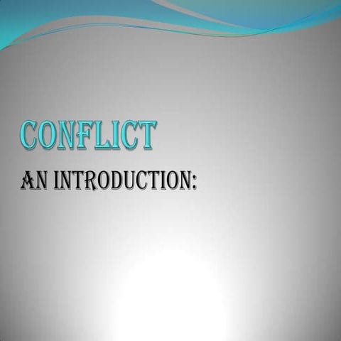Conflict | PPTX