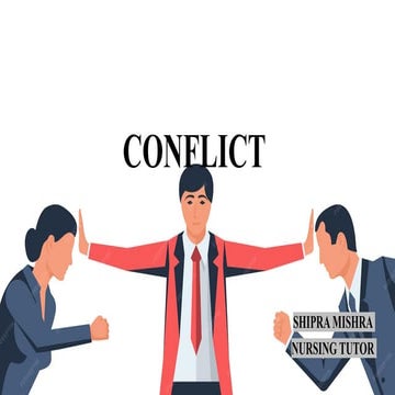 Conflict (types and causes),conflict resolution | PPTX
