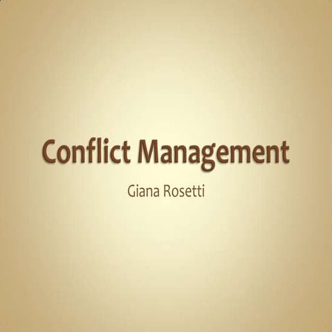 Why Conflict Management is Important in Project Management | PPTX