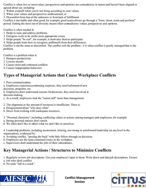Effective Techniques for Conflict Management! | PDF