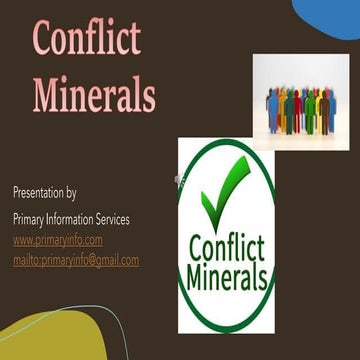 Conflict minerals | PPT
