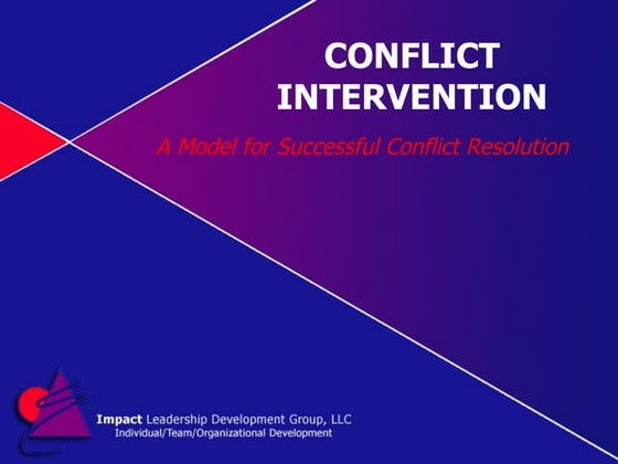 Resolving Conflict (Powerpoint) | PPS