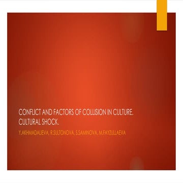 Cultural shock | PPTX