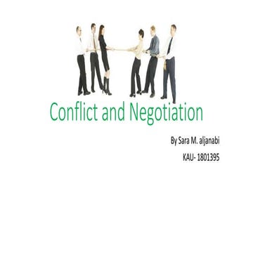 Conflict and negotiation 1 | PPTX