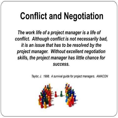 Conflict and negotiation presentation | PPTX