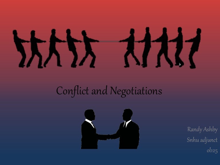 Conflict and negotiations