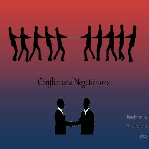 Conflict and negotiations | PPT