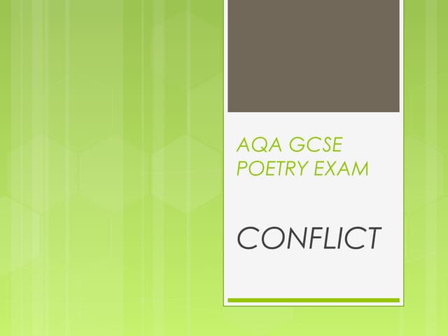 John Agard - Flag: GCSE AQA Conflict Cluster Poem Analysis | PDF