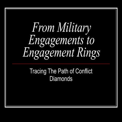 Conflict diamonds | PPTX