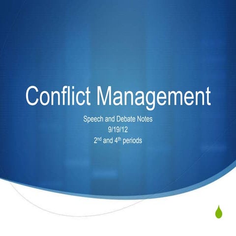 Conflict management | PPT