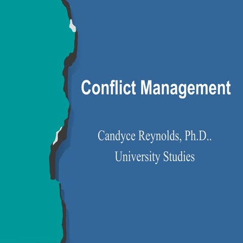 Conflict Management Styles | PPT