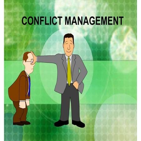 Conflict management psjlc | PPTX