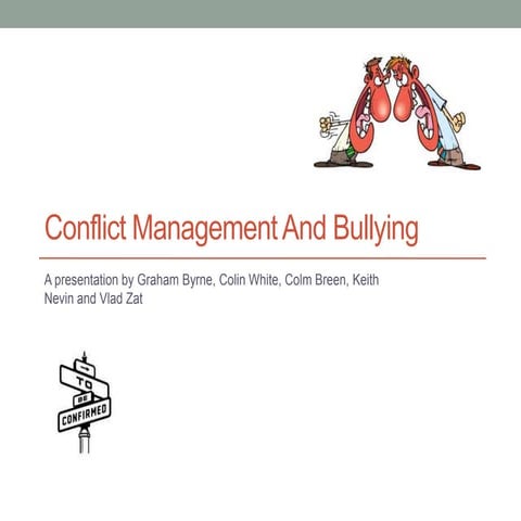 An Integrated Conflict Management System in Corrections | PPT